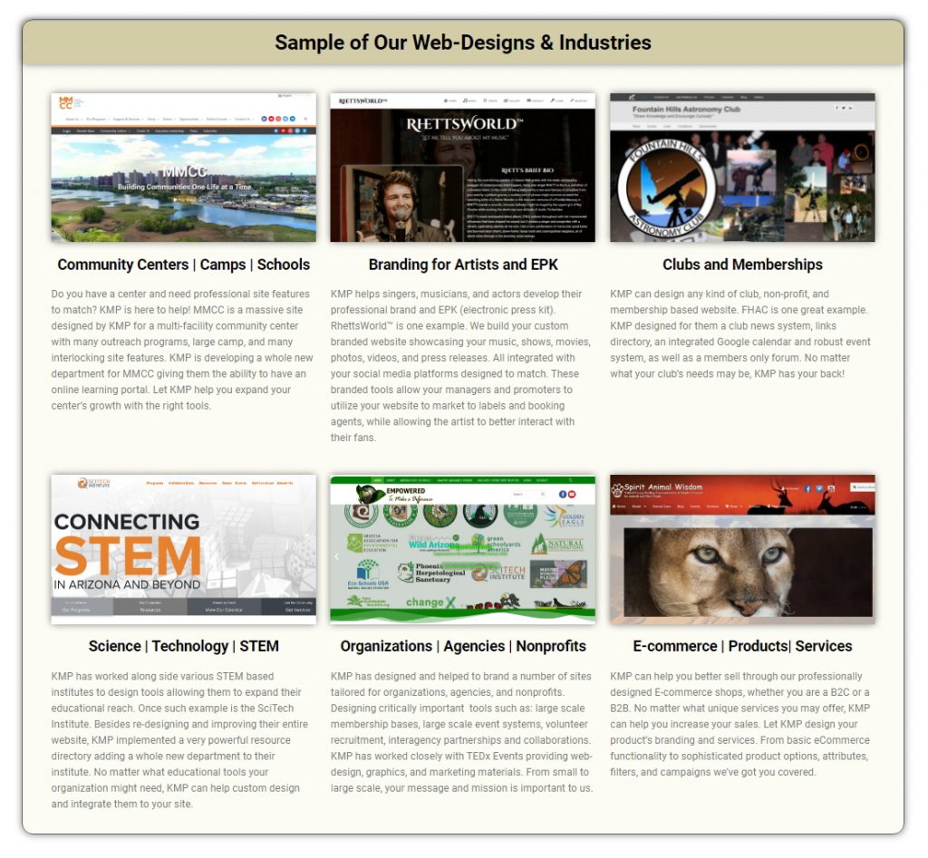 KMP Portfolio – Kaydev Media Productions